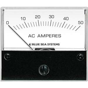 Blue Sea 9630 AC Analog Ammeter 0-50 Amperes AC