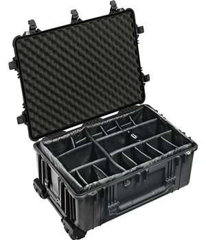 Pelican 1650 Case w/Padded Dividers - Black