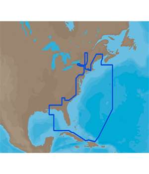 C-MAP MAX-N NA-N022 - US East Coast & The Bahamas - Navico Only - HDS ...