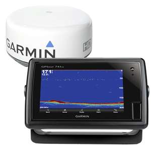 Garmin GPSMAP® 741xs Radar Bundle w/GPS Chartplotter Sounder, US Lakes ...