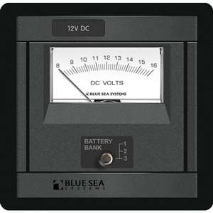 Blue Sea DC Analog Voltmeter Panel